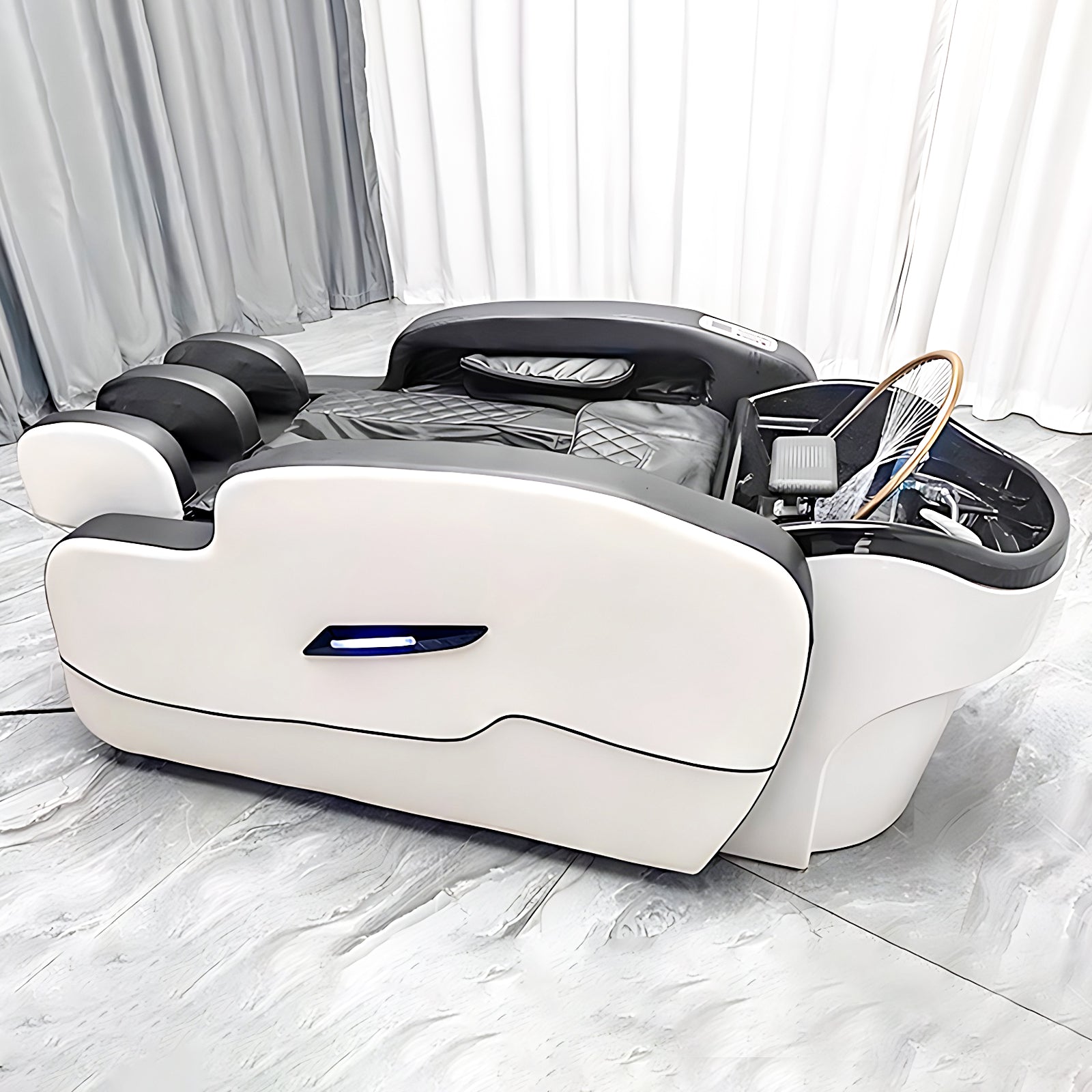 Intelligent Full Massage Head Spa Bed Hair Salon with Water Cycle Fumi ...